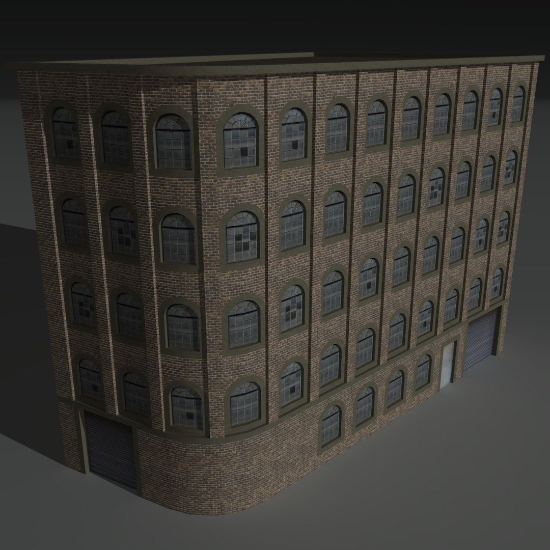 Victorian Warehouse Factory Building 3d Model