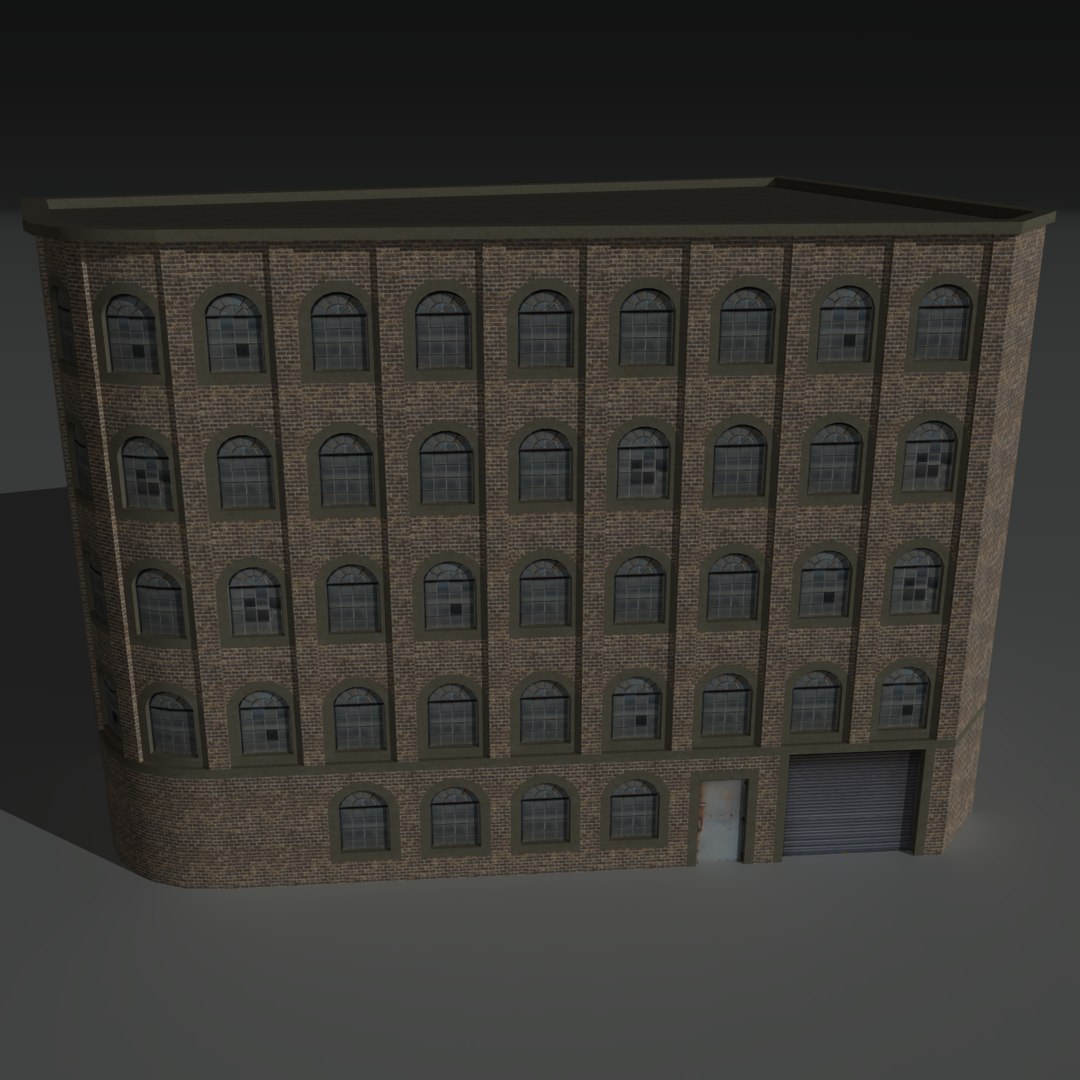 Victorian Warehouse Factory Building 3d Model