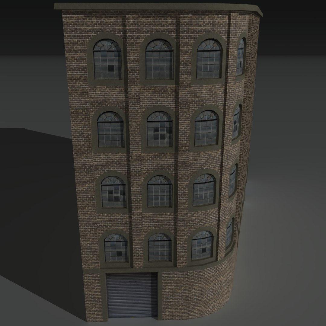 Victorian Warehouse Factory Building 3d Model