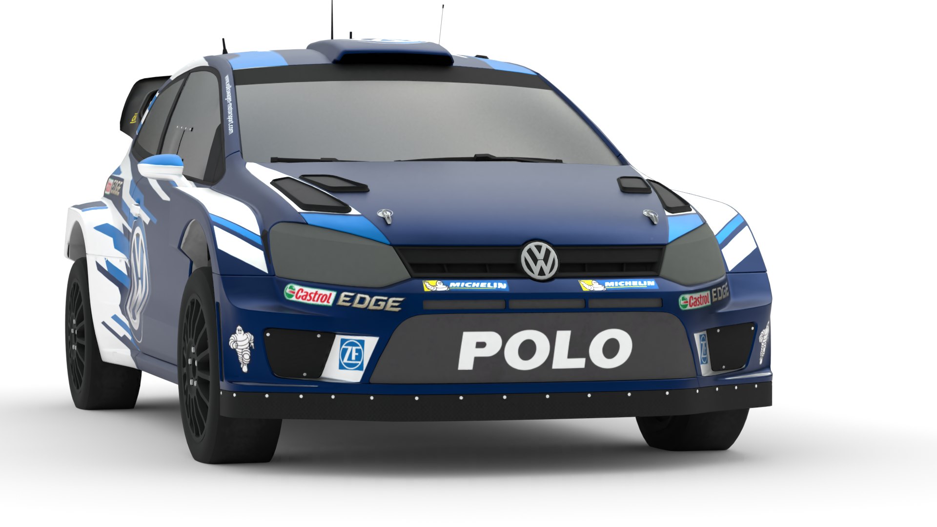 Volkswagen Polo R WRC 3D Model High-Quality Detailed Design 3D Model ...