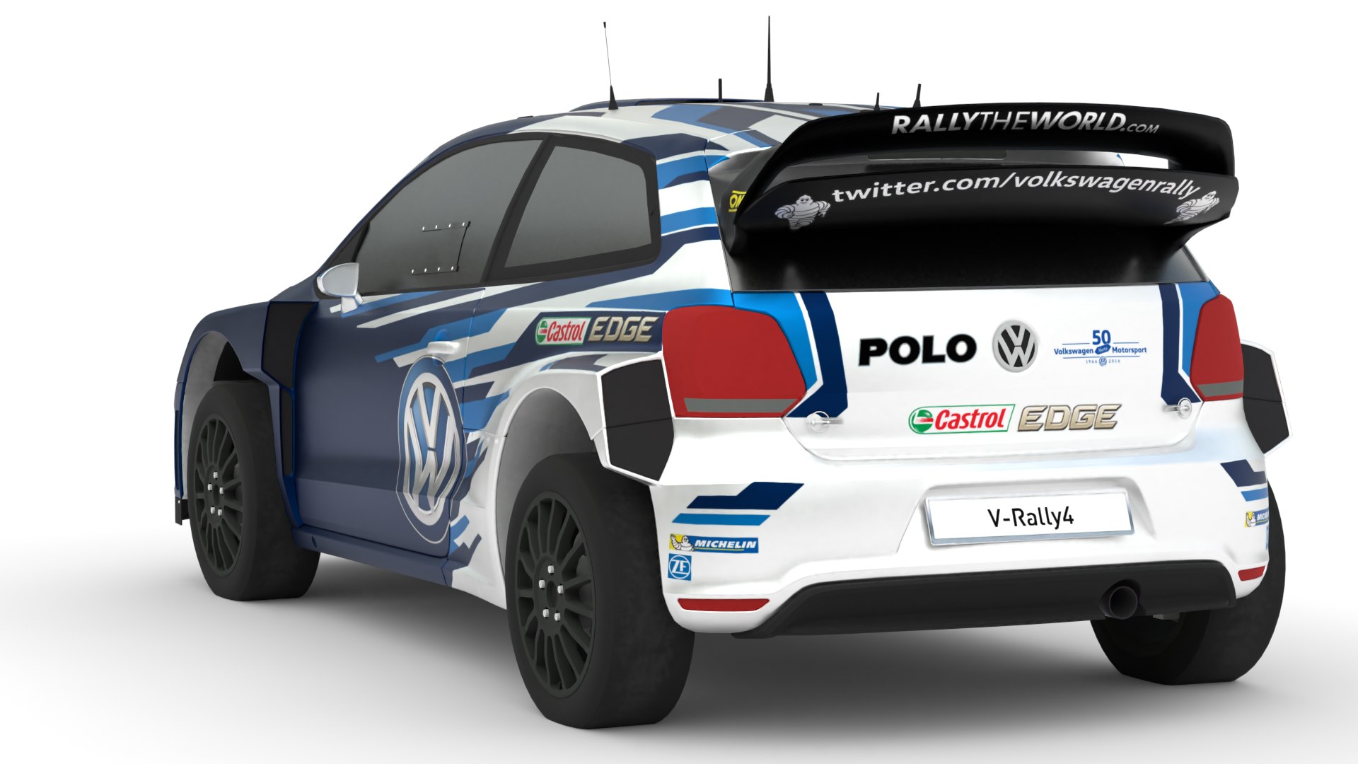Volkswagen Polo R WRC 3D Model High-Quality Detailed Design 3D Model ...