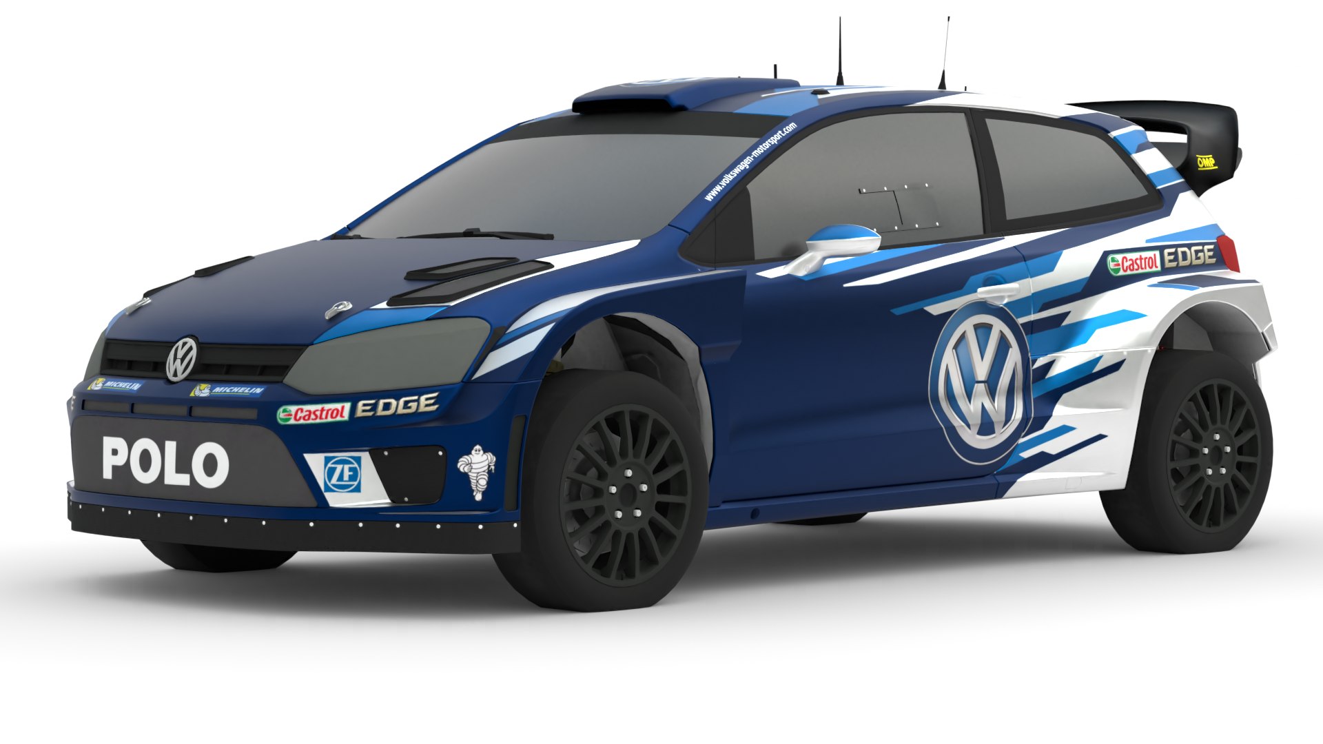 Volkswagen Polo R WRC 3D Model High-Quality Detailed Design 3D Model ...