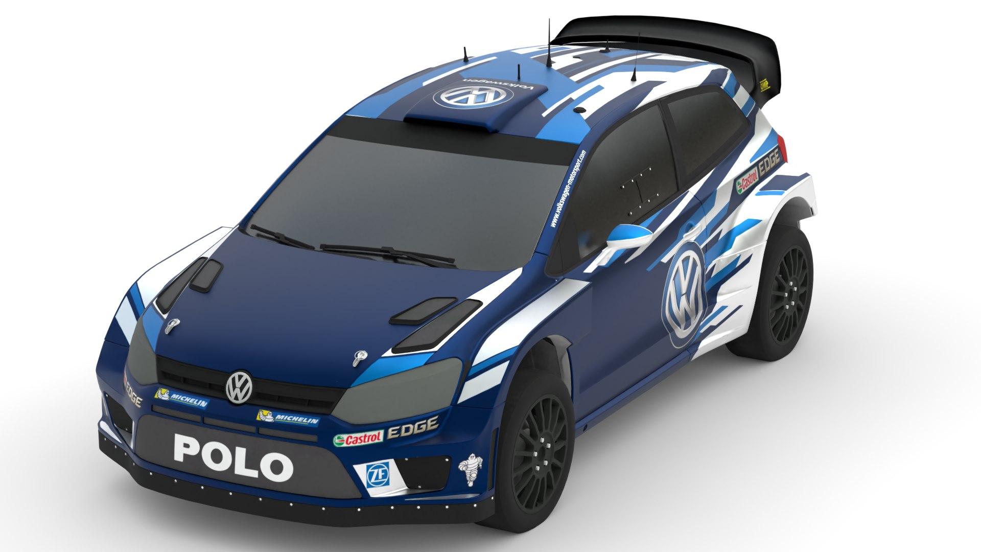 Volkswagen Polo R WRC 3D Model High-Quality Detailed Design 3D Model ...