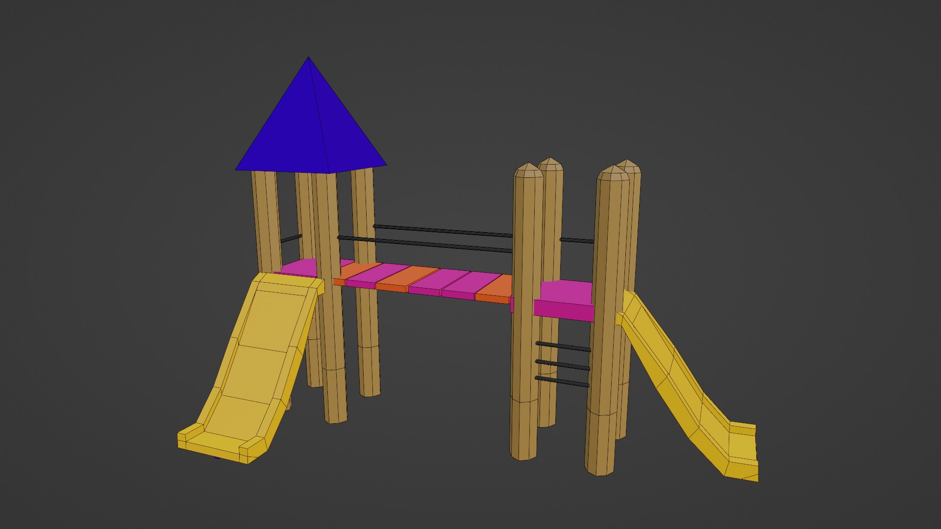 Playground Lowpoly 3D model model - TurboSquid 1996549