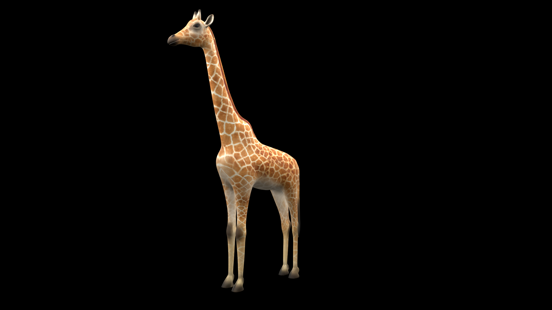 3D Giraffe Animated Wildlife Character Model - TurboSquid 2505400