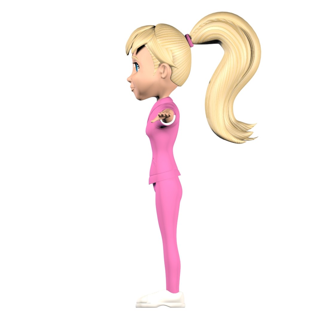3D Sport Gym Atheletic Girl Woman - TurboSquid 1462254