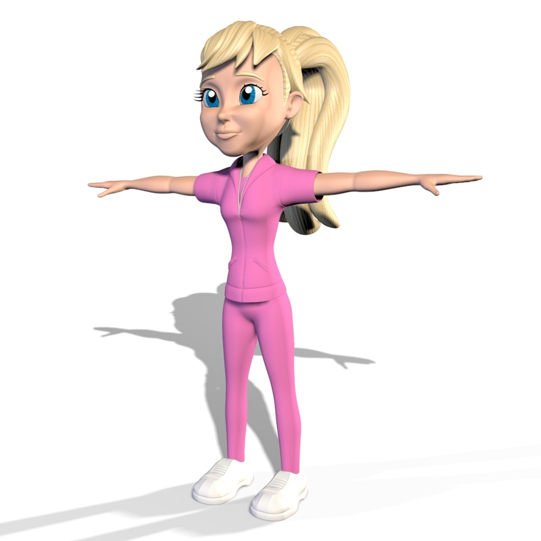 3D Sport Gym Atheletic Girl Woman - TurboSquid 1462254
