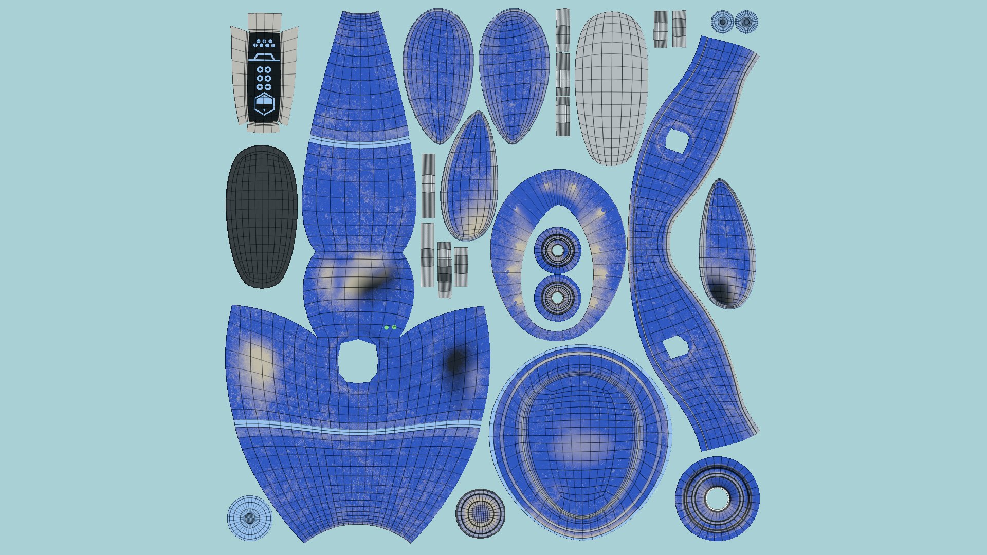 Flying Robot 06 Blue Steel - Character SciFi Design 3D model ...