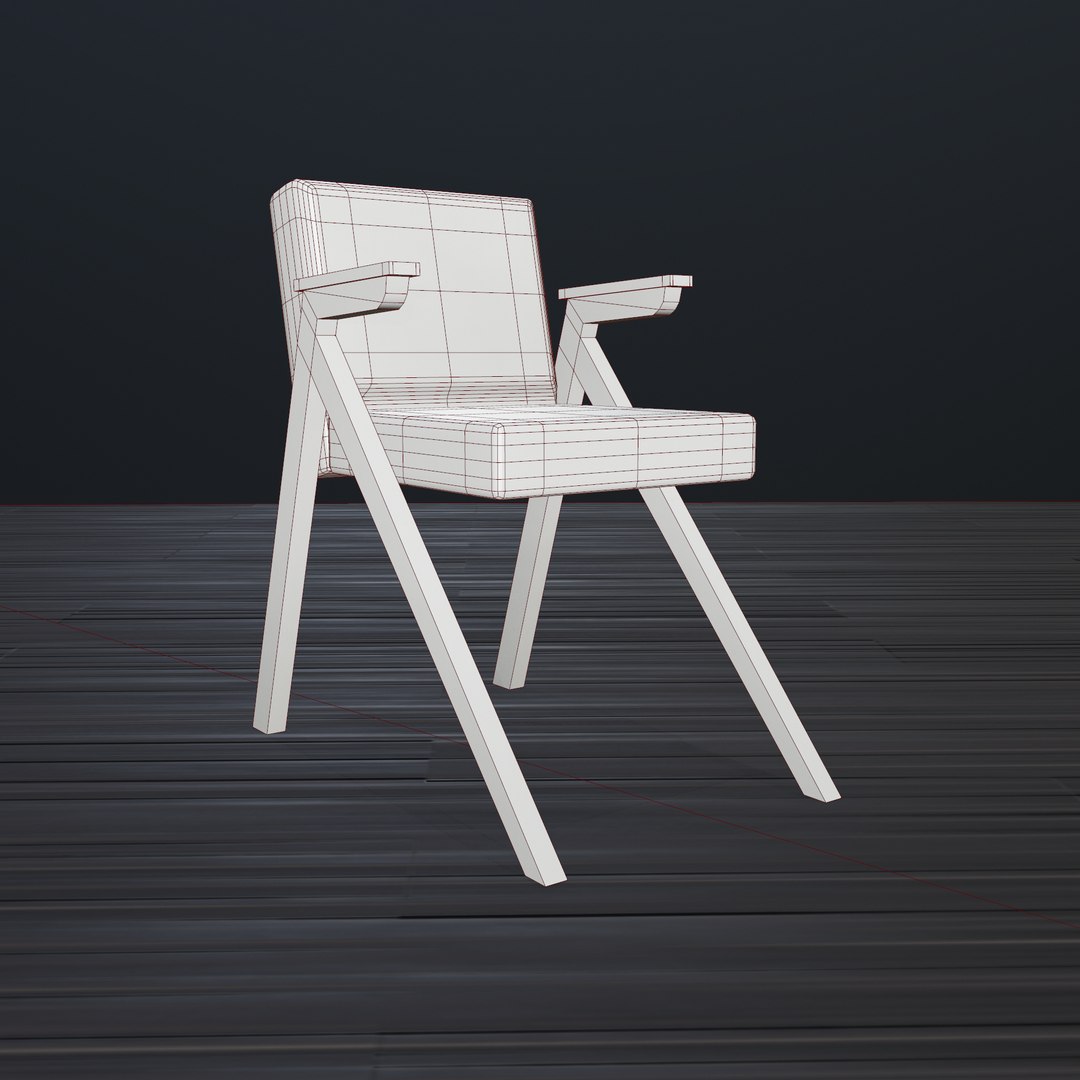 Chair low-poly 3D model - TurboSquid 2068424