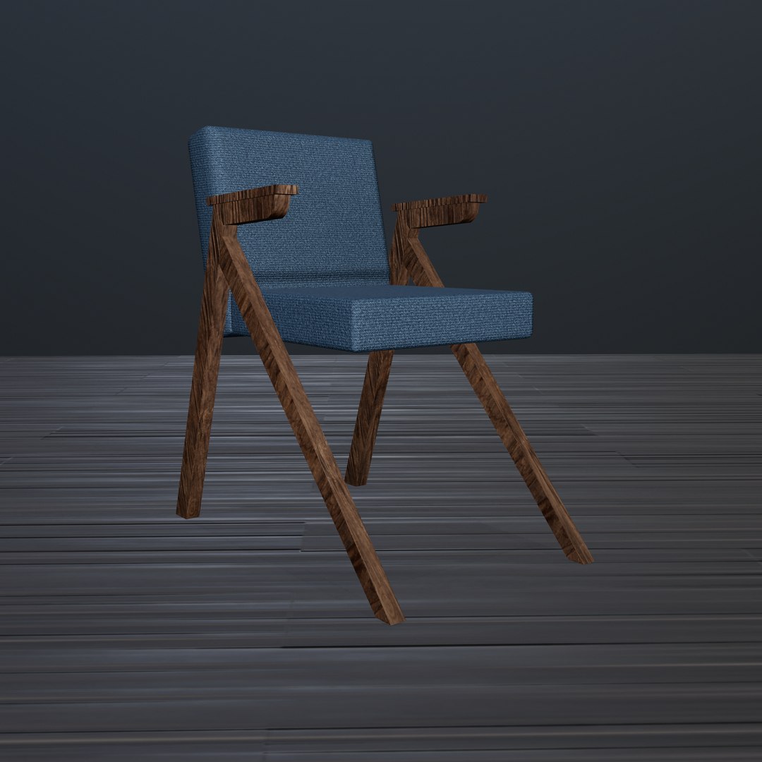 Chair low-poly 3D model - TurboSquid 2068424