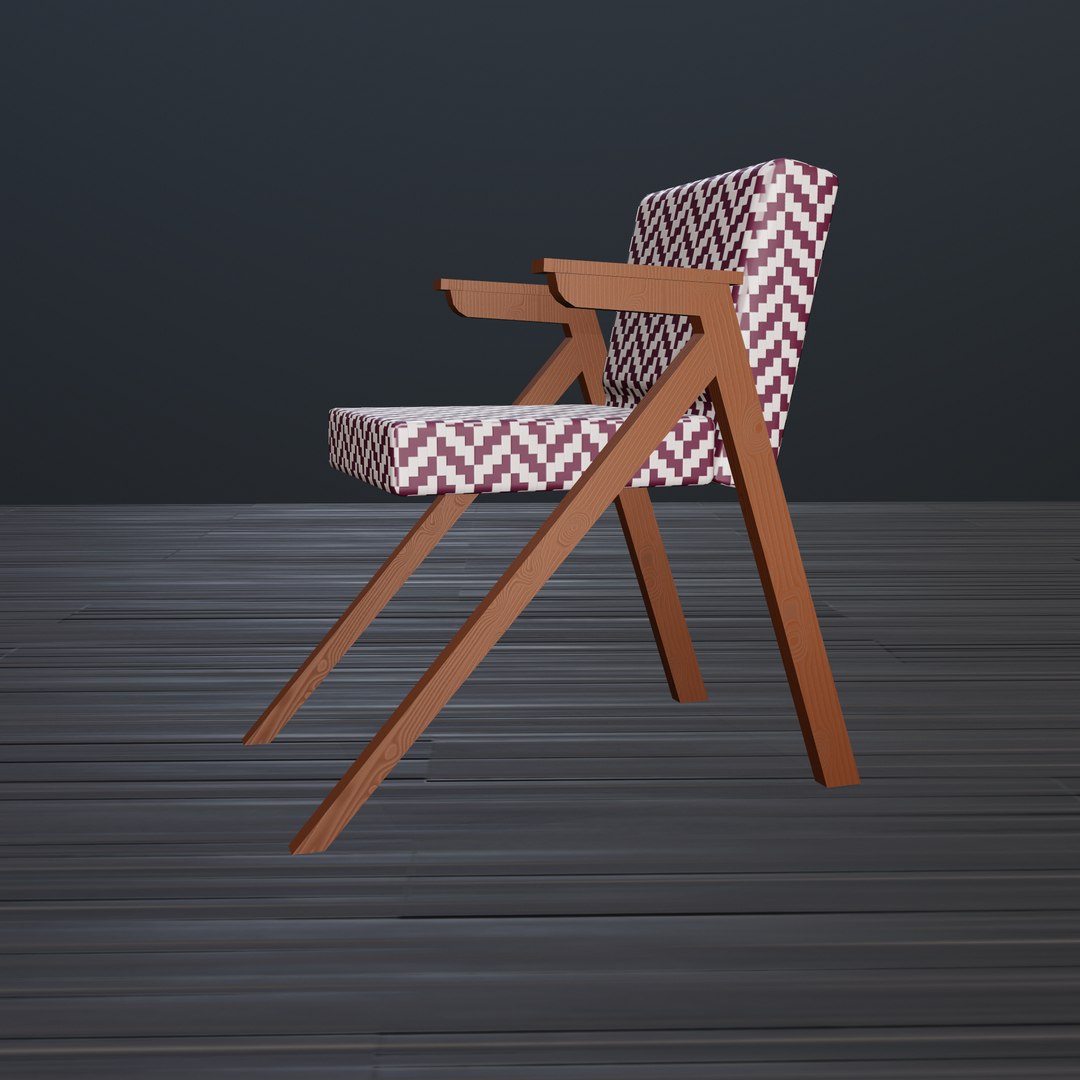 Chair low-poly 3D model - TurboSquid 2068424