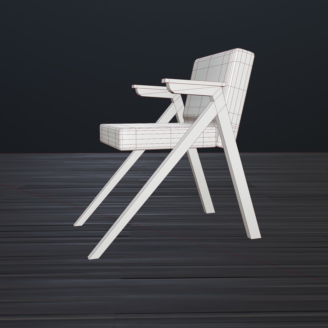 Chair low-poly 3D model - TurboSquid 2068424