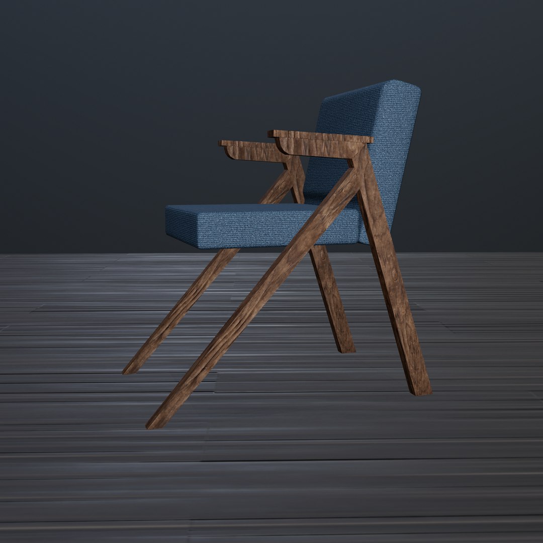 Chair low-poly 3D model - TurboSquid 2068424