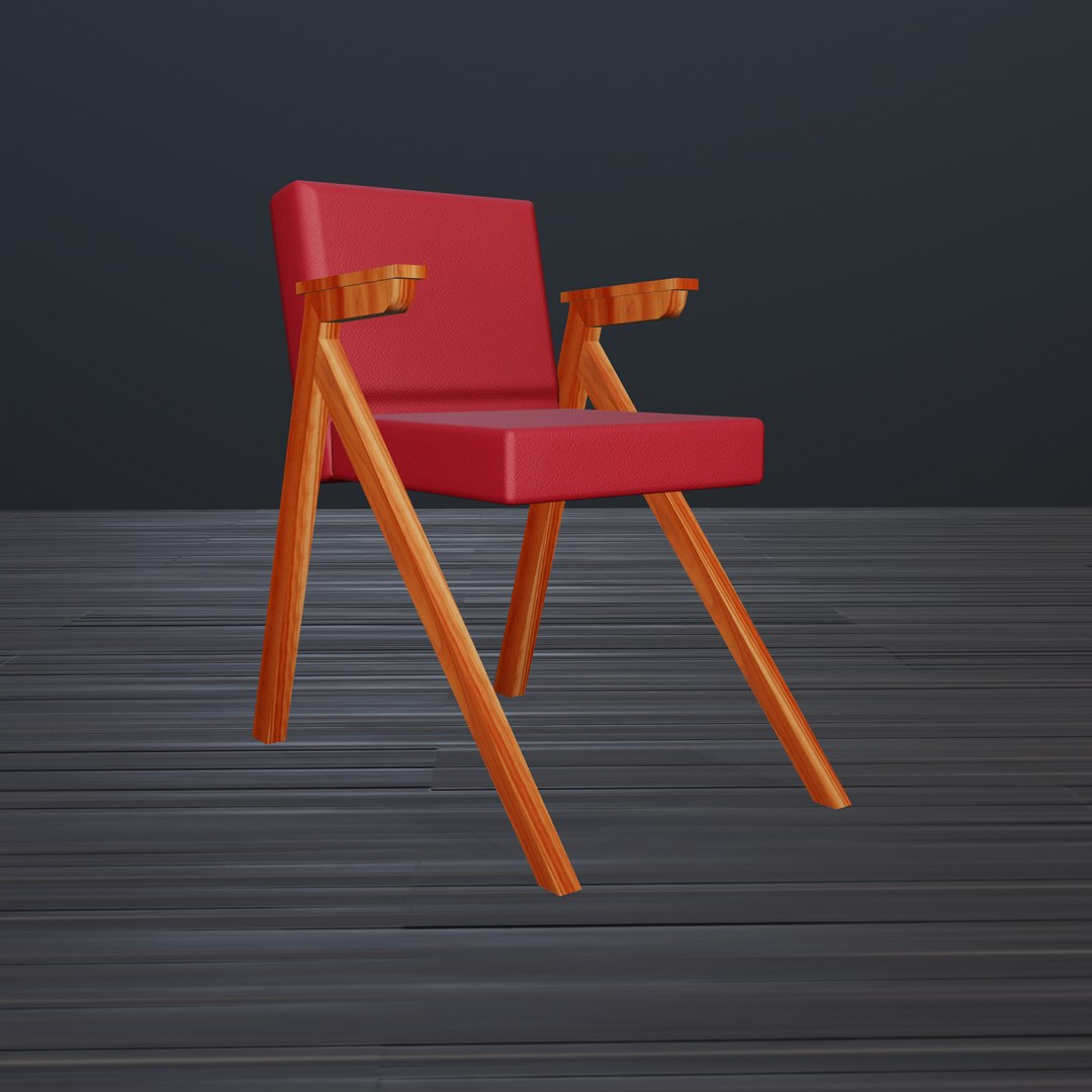 Chair low-poly 3D model - TurboSquid 2068424