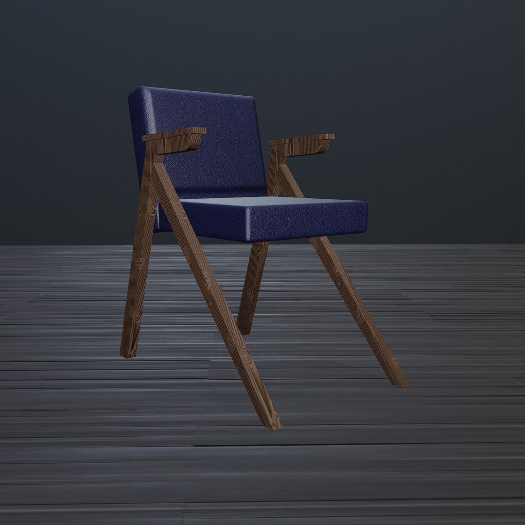 Chair low-poly 3D model - TurboSquid 2068424