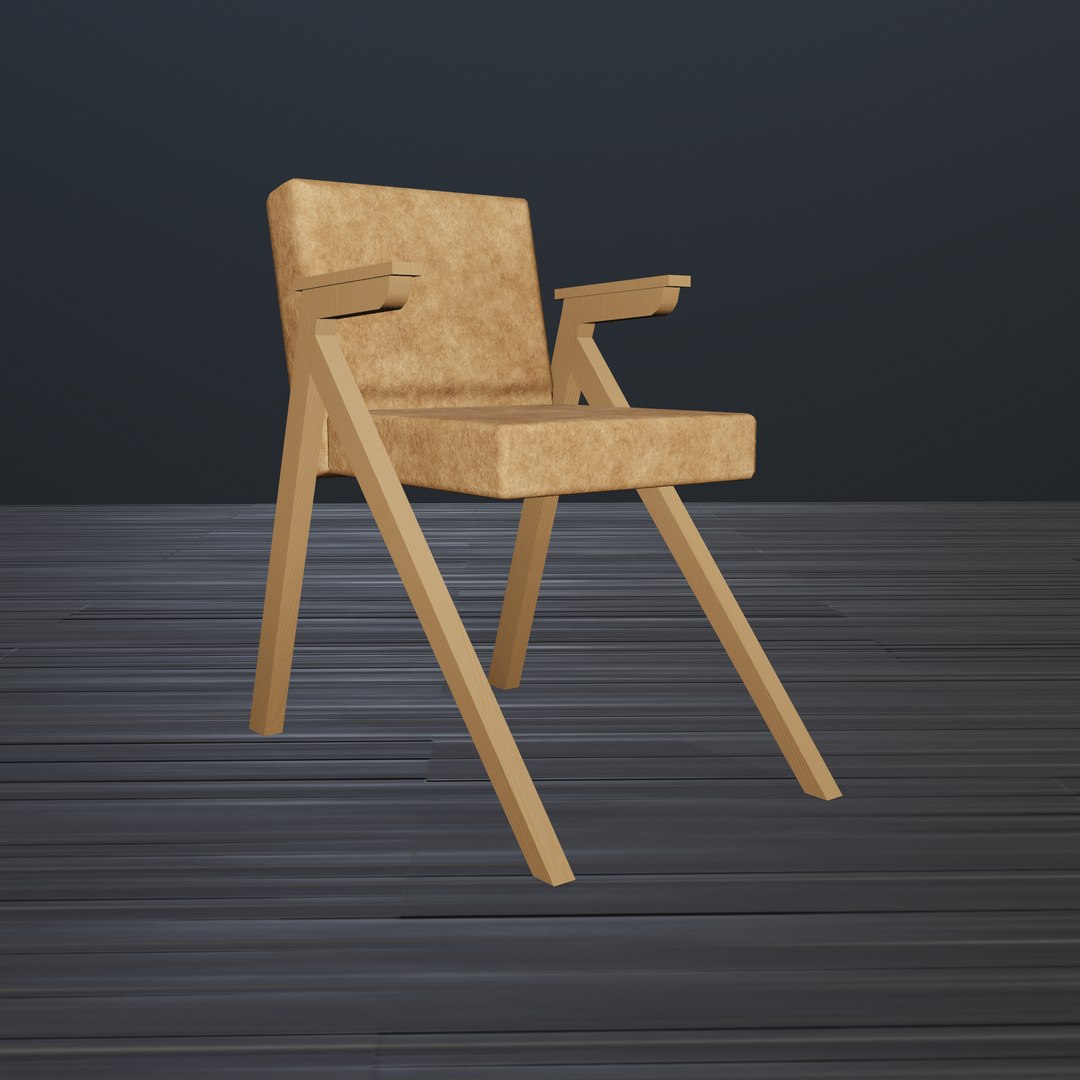 Chair low-poly 3D model - TurboSquid 2068424