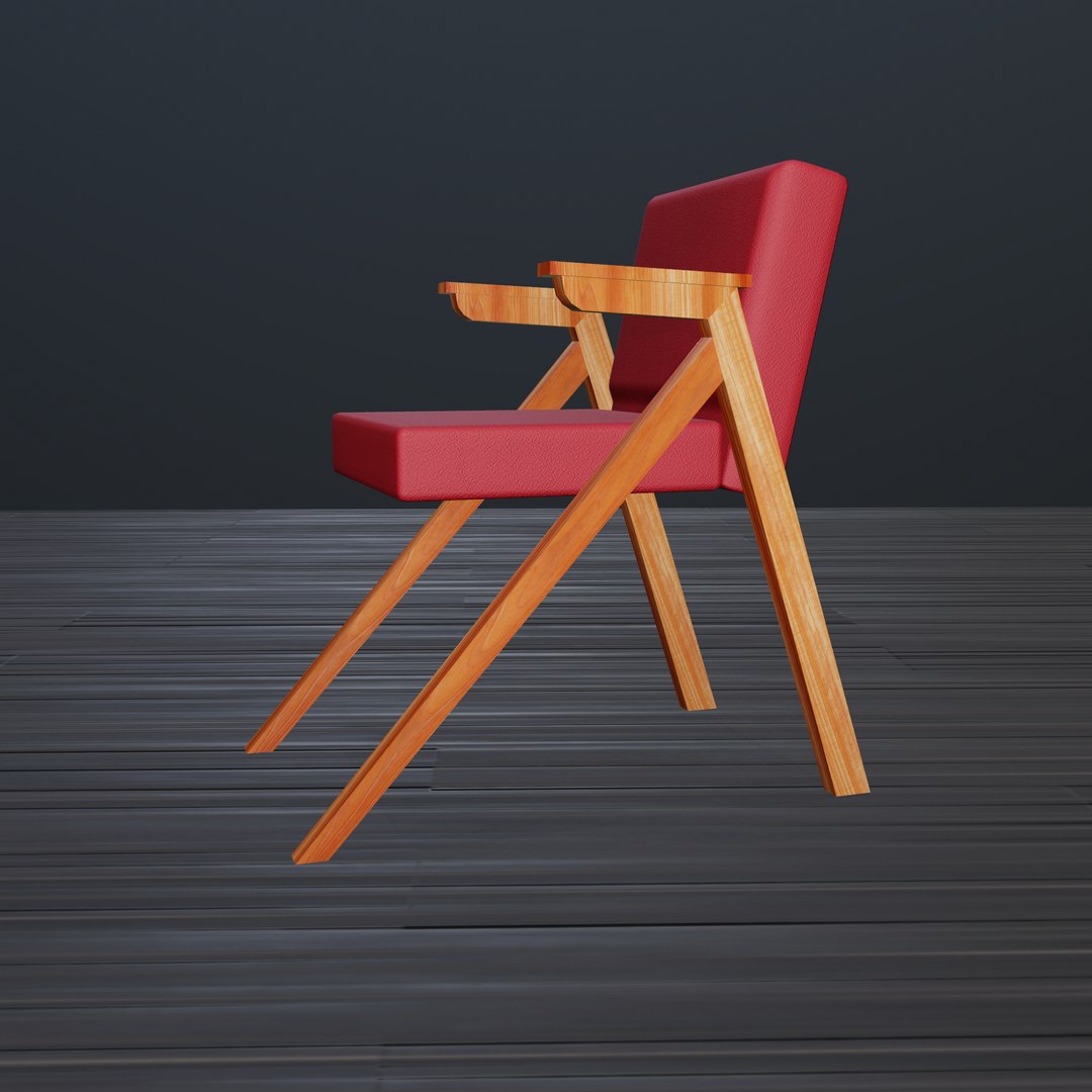 Chair low-poly 3D model - TurboSquid 2068424