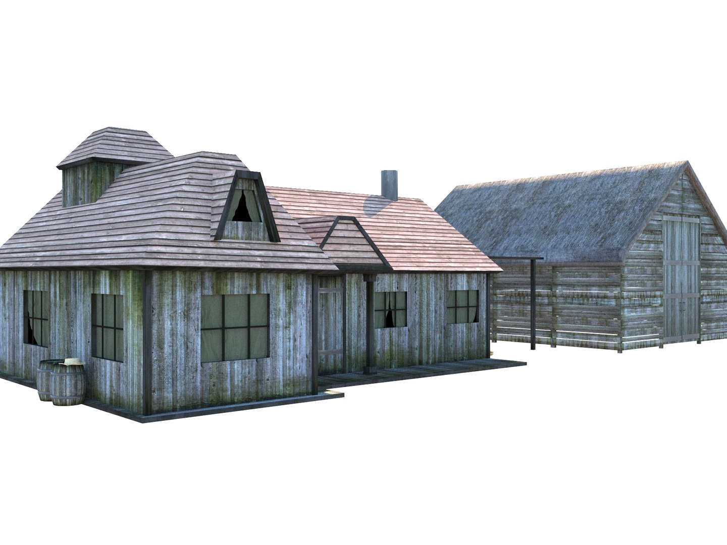 3D Old House Model - TurboSquid 1615063