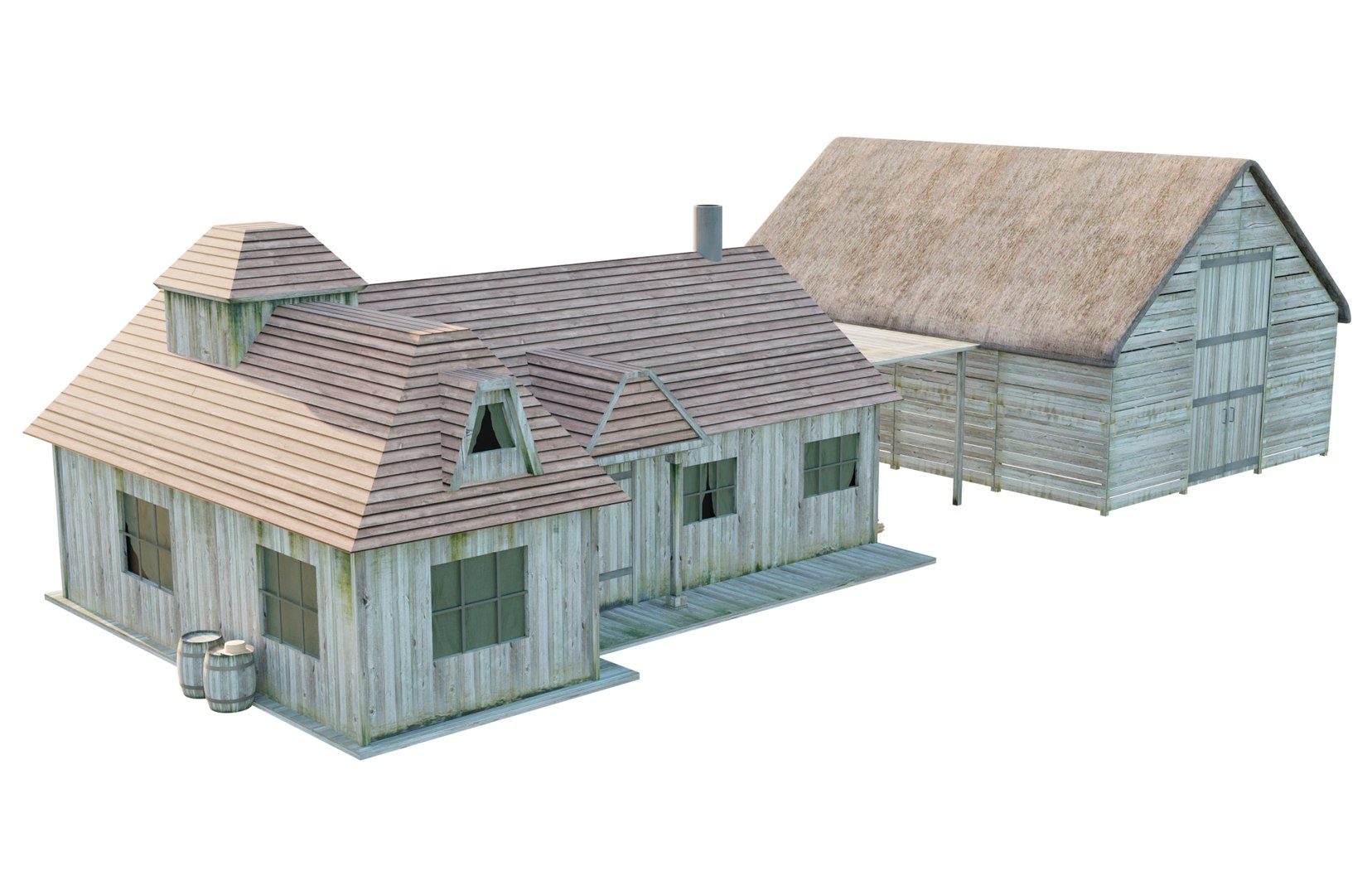 3D Old House Model - TurboSquid 1615063