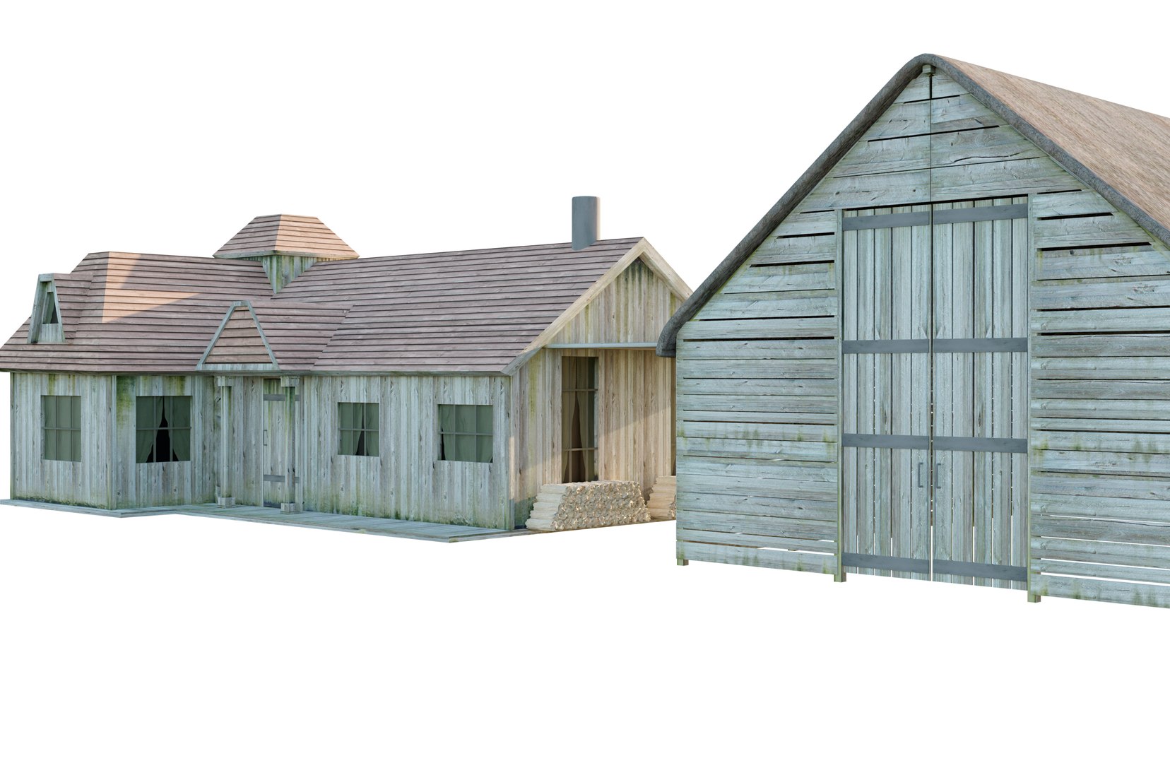 3D Old House Model - TurboSquid 1615063