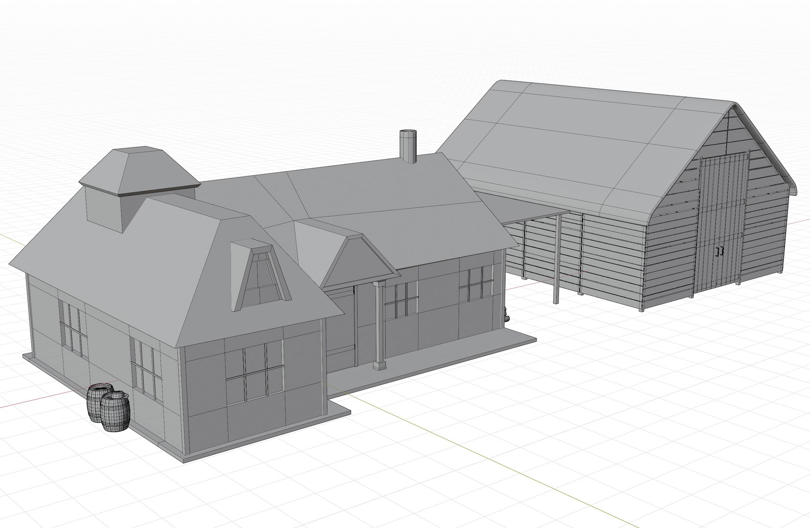 3D Old House Model - TurboSquid 1615063