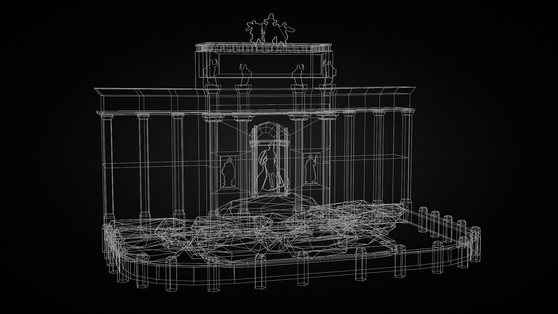 Low Poly Fontana Di Trevi - Trevi Fountain Model - TurboSquid 2343691