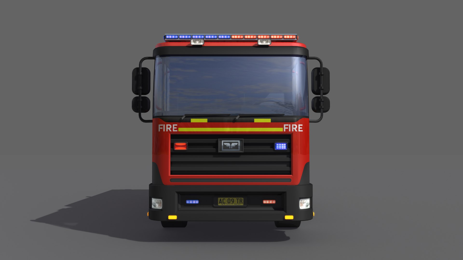 3D Australian Firetruck - TurboSquid 1510890