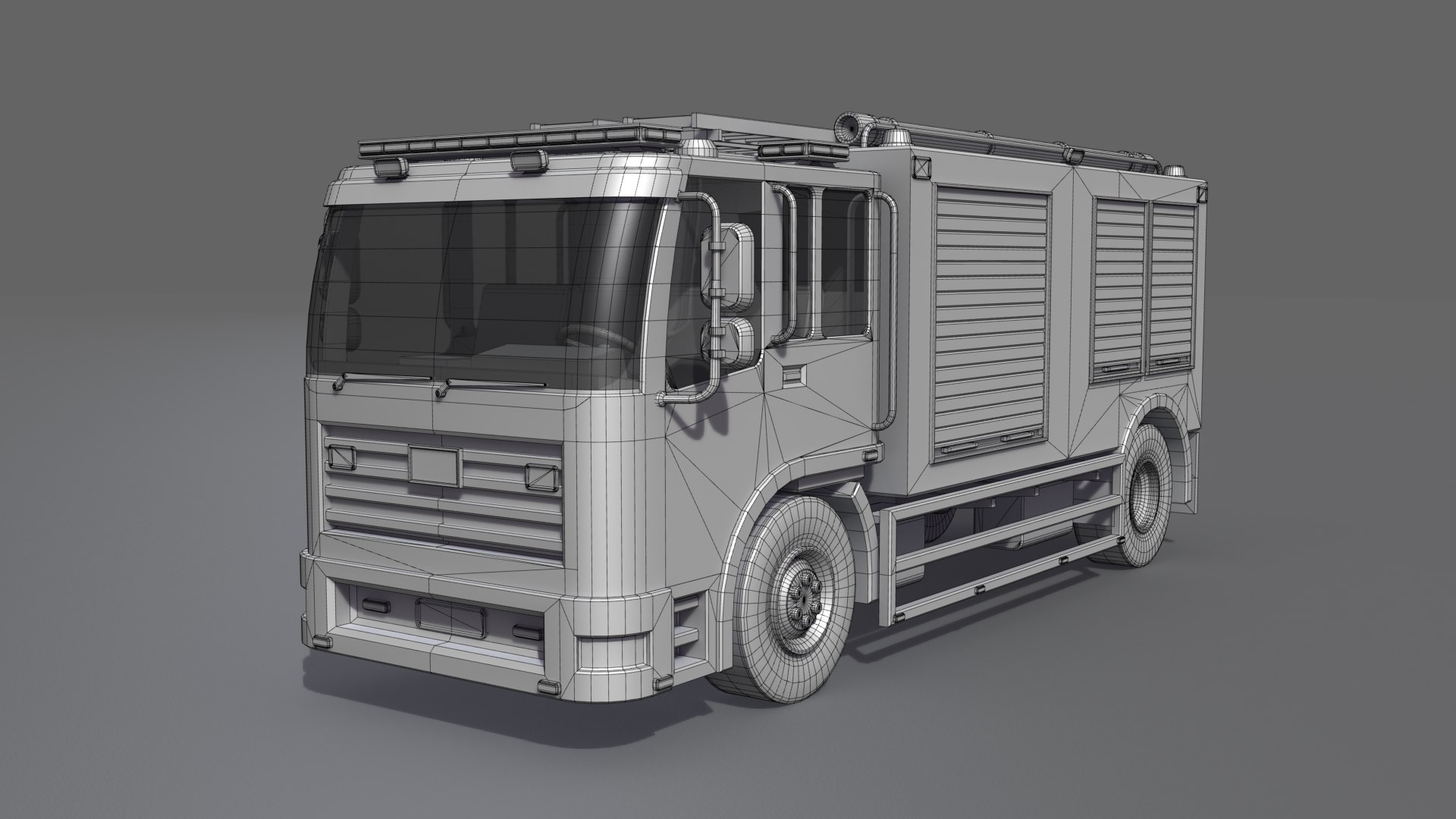 3D Australian Firetruck - TurboSquid 1510890