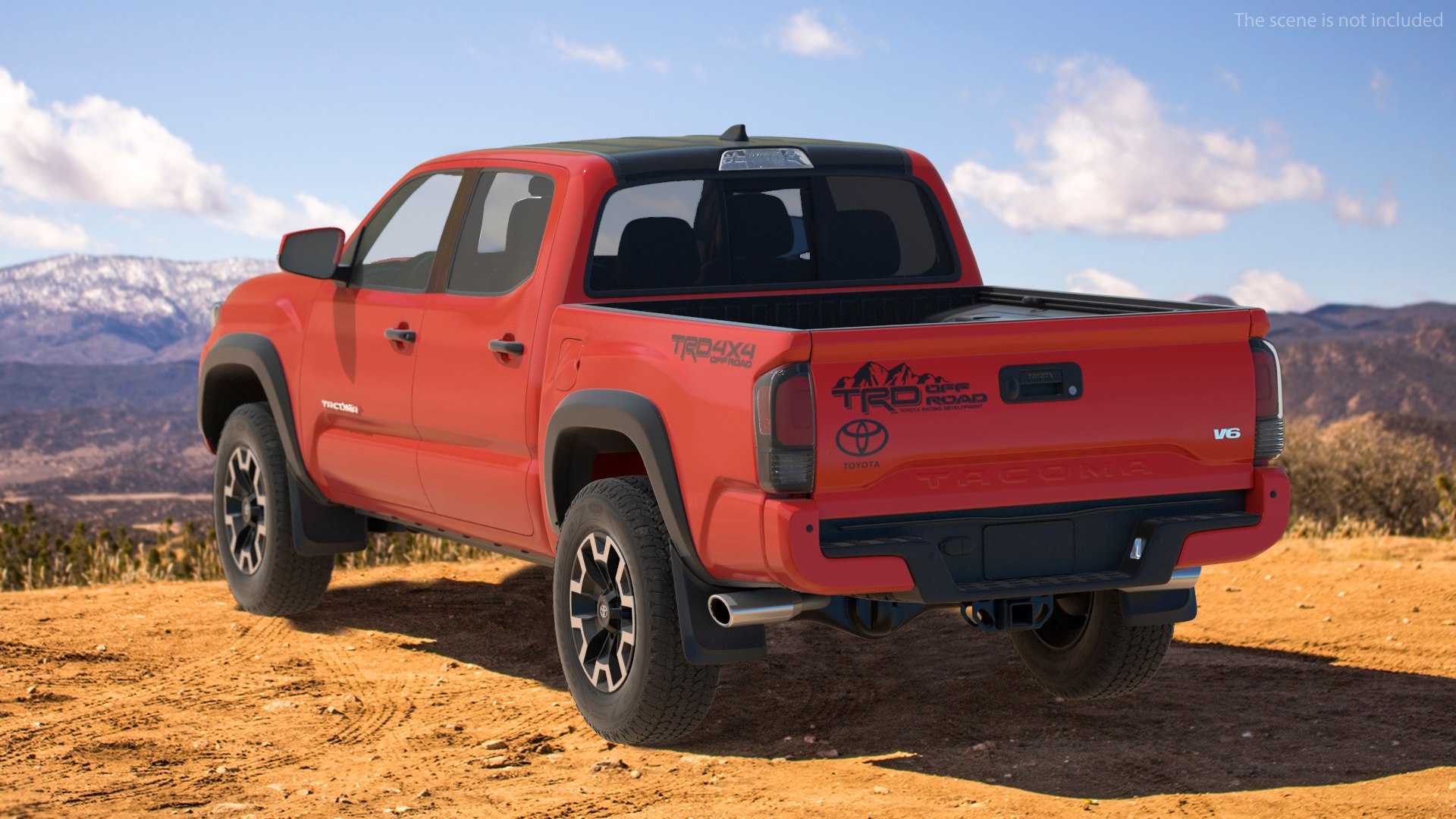 3D Toyota Tacoma TRD Off Road Red Metallic 2021 - TurboSquid 1748129