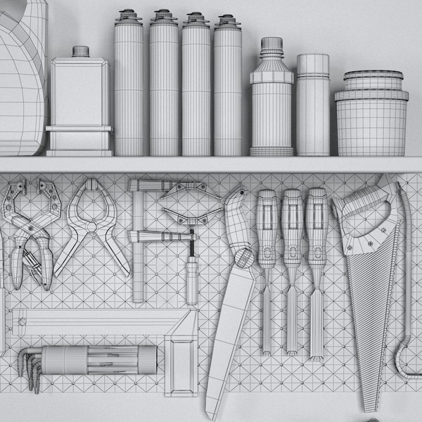 Garage tools 3D - TurboSquid 1511131
