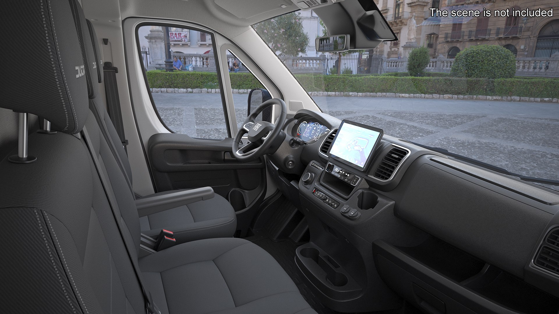 3D White Fiat Ducato Small Van 2025 Rigged For Cinema 4D - TurboSquid ...