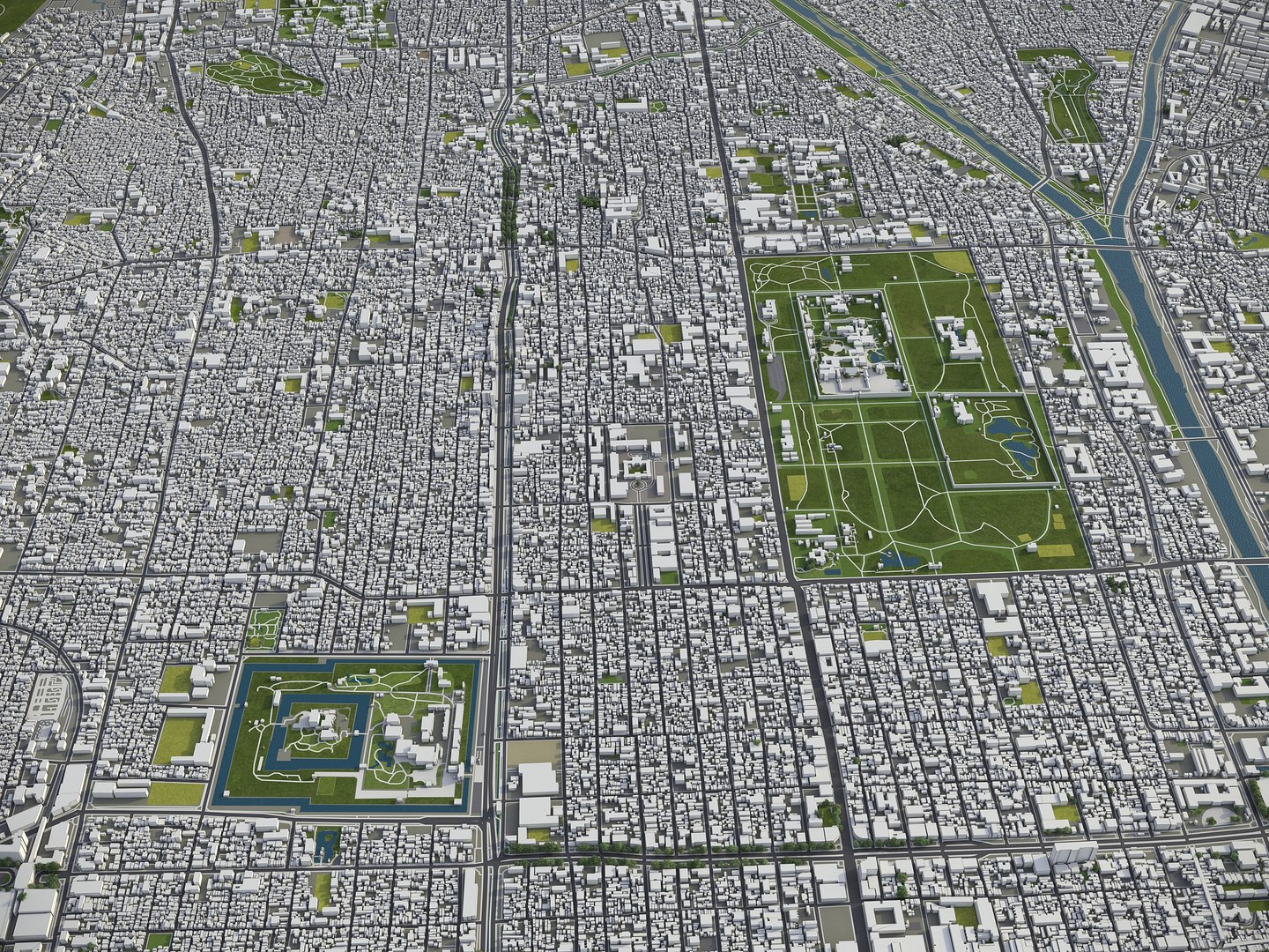 3D City Kyoto Surrounding - Model - TurboSquid 1411167