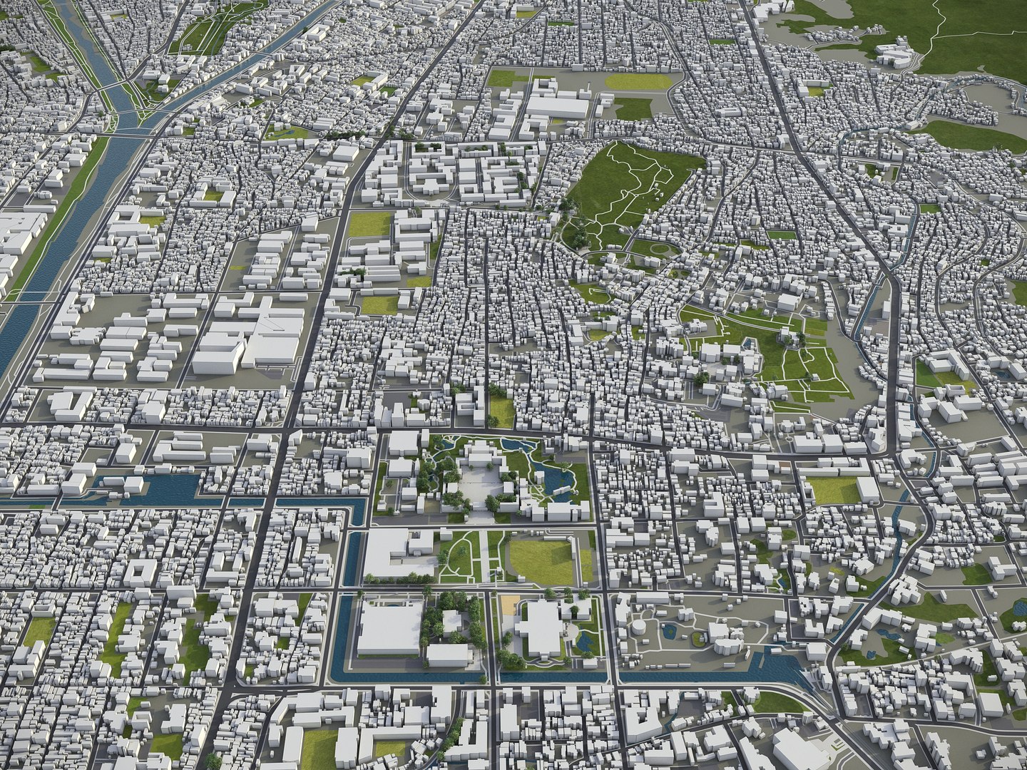 3D City Kyoto Surrounding - Model - TurboSquid 1411167