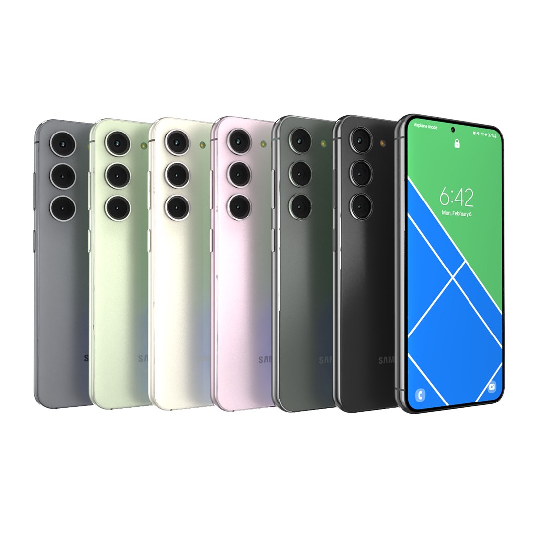 3D Samsung Galaxy S23 Full Colors model - TurboSquid 2060874