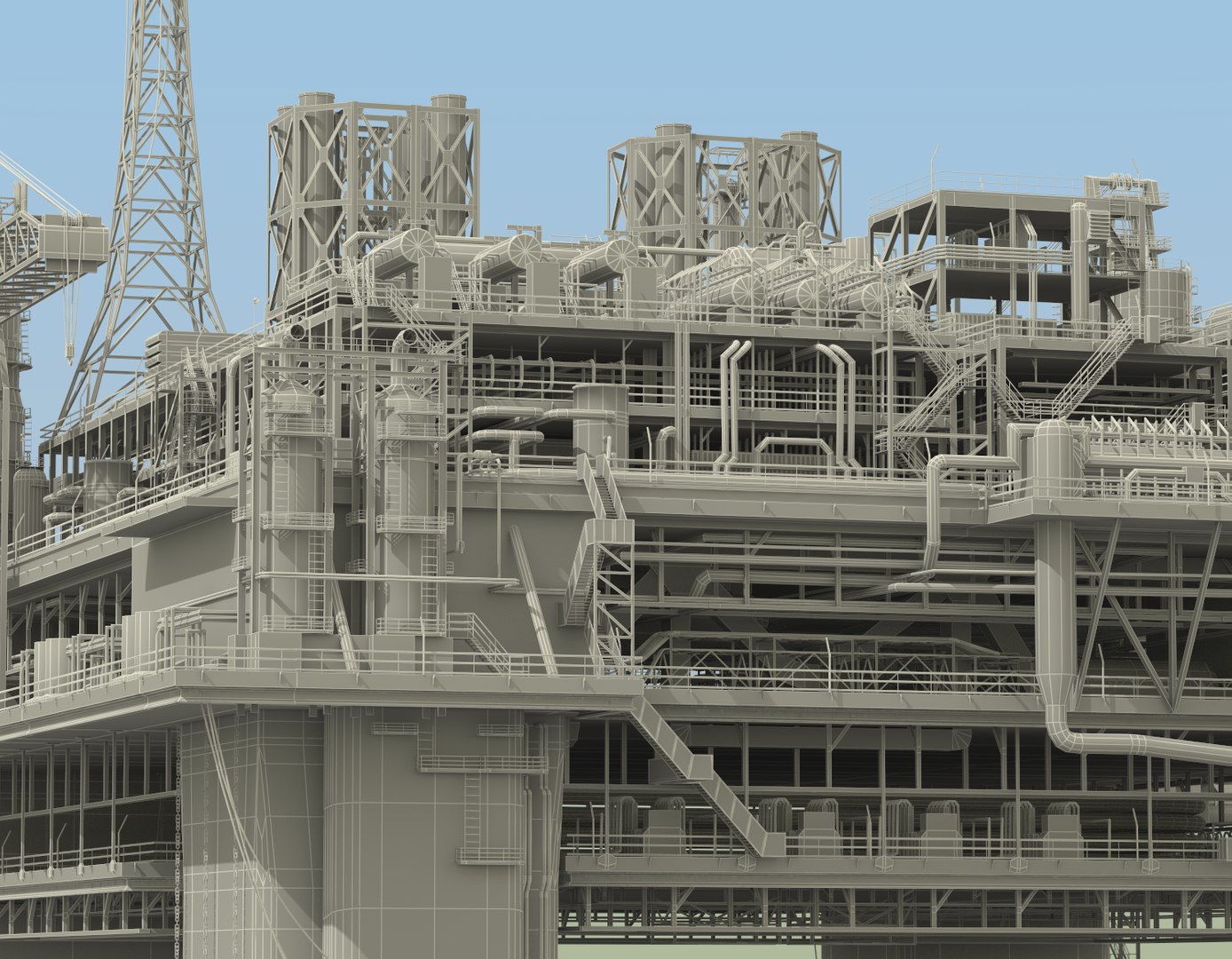 3d Oil Rig Platform