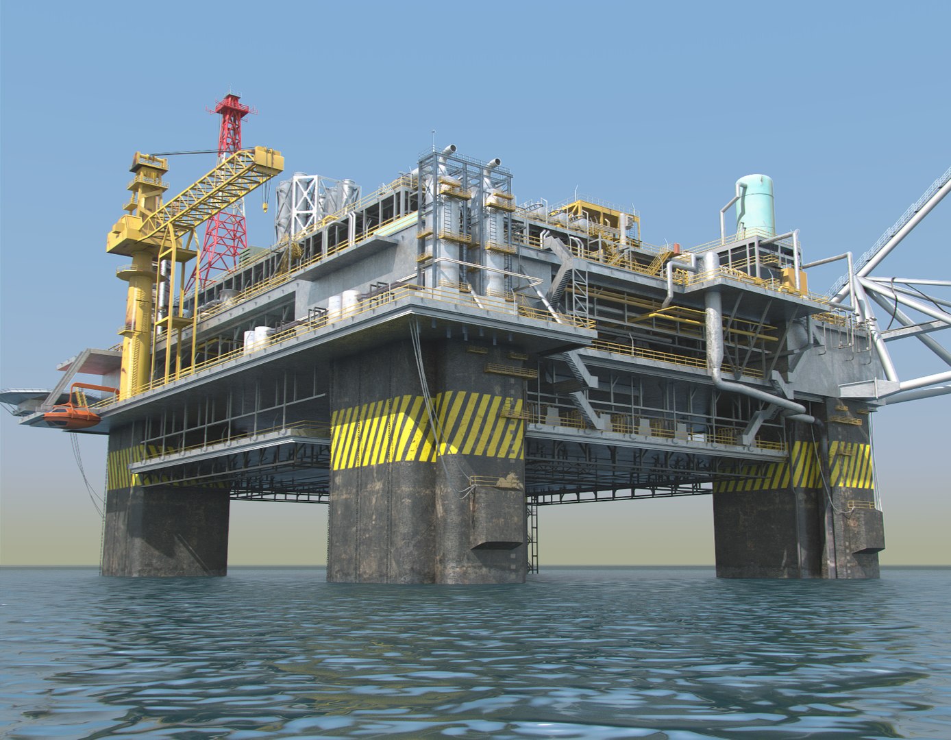 3d Oil Rig Platform