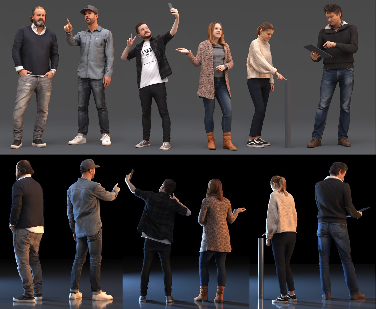 3D People Rendering Normal - TurboSquid 1394415