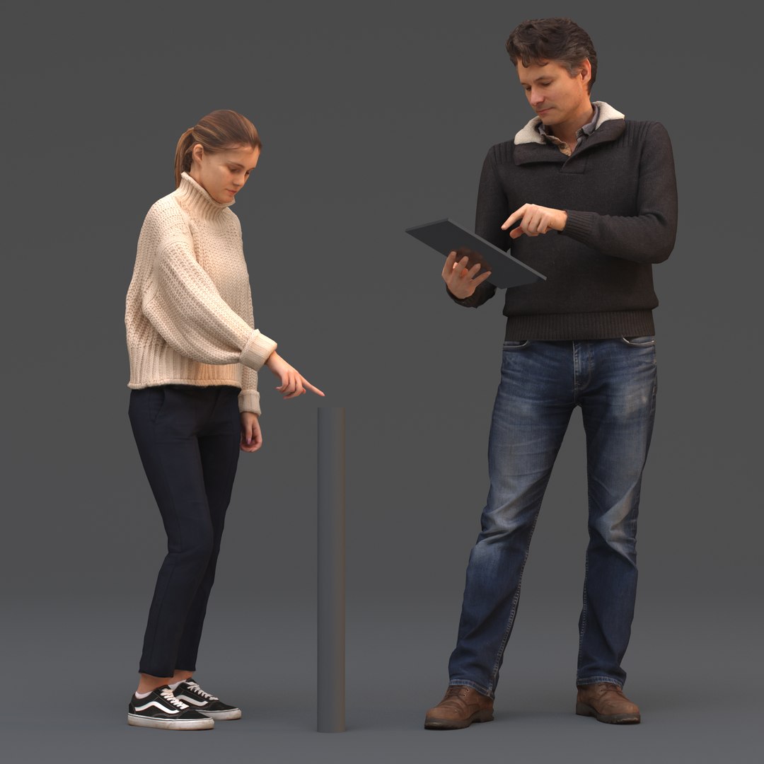 3D People Rendering Normal - TurboSquid 1394415