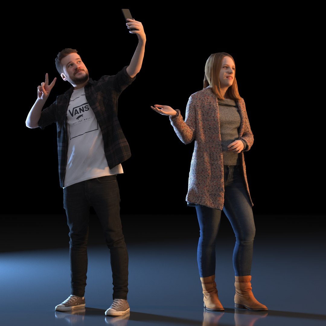 3D People Rendering Normal - TurboSquid 1394415