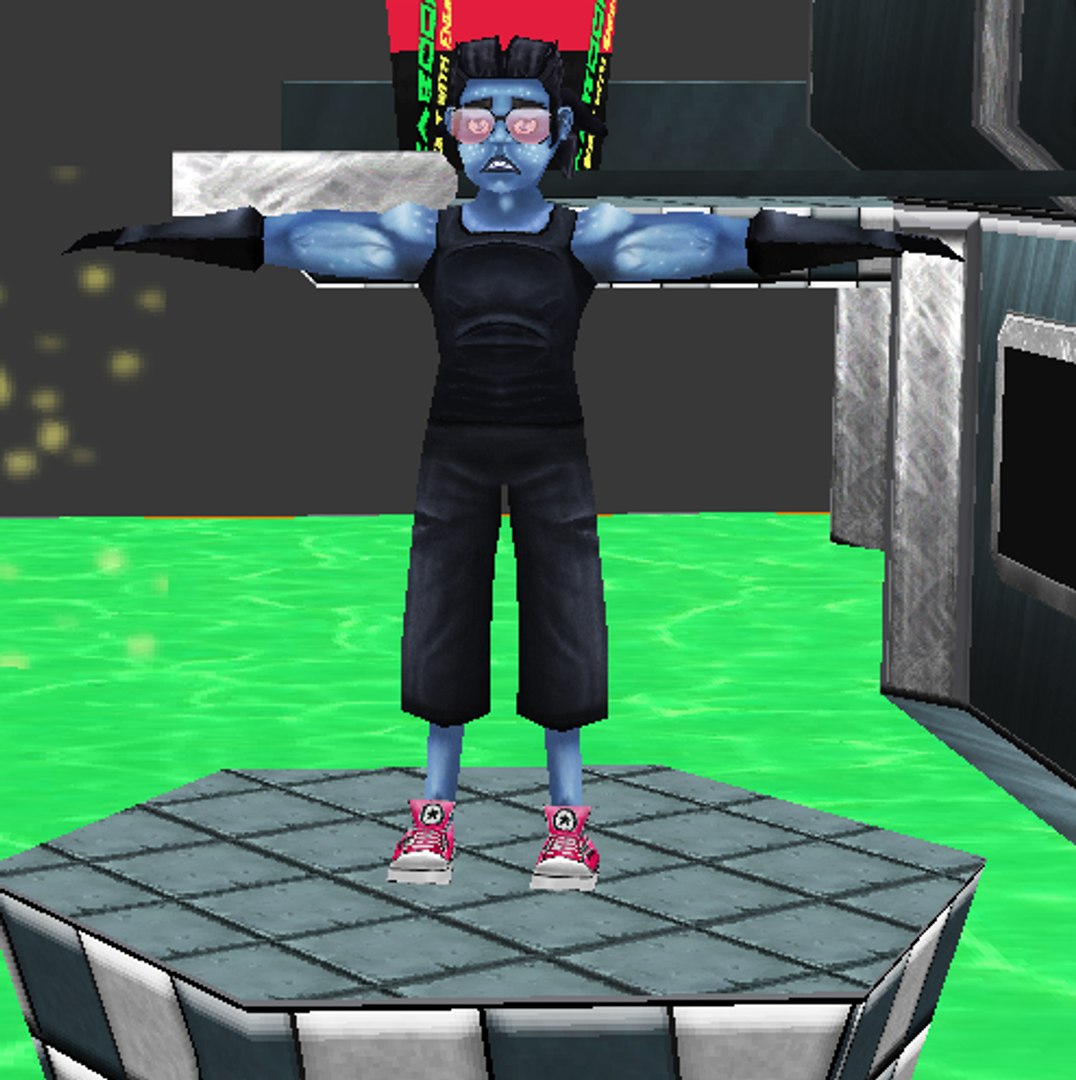 Alien Blue Character Max