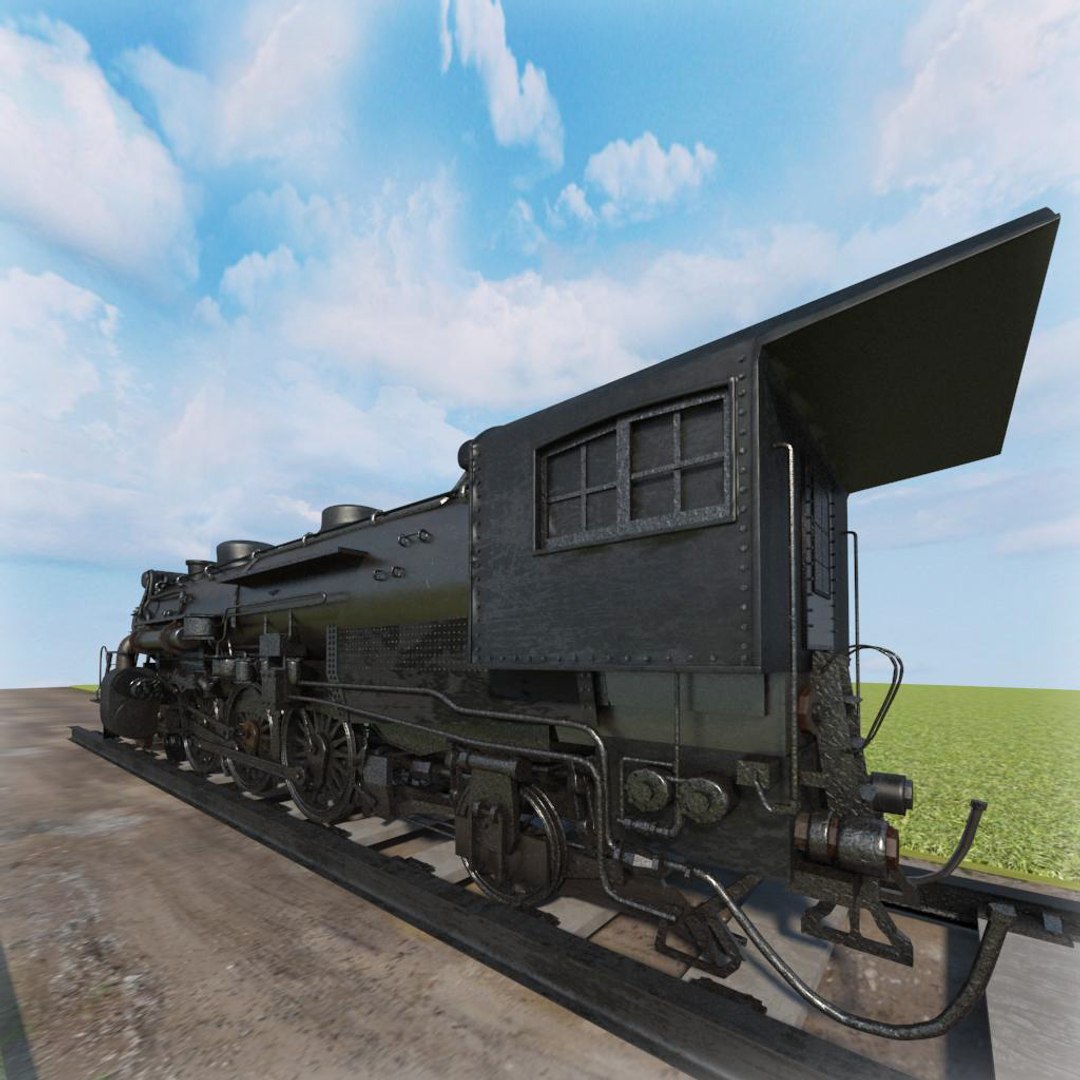 Train Steam Engine 3d Max