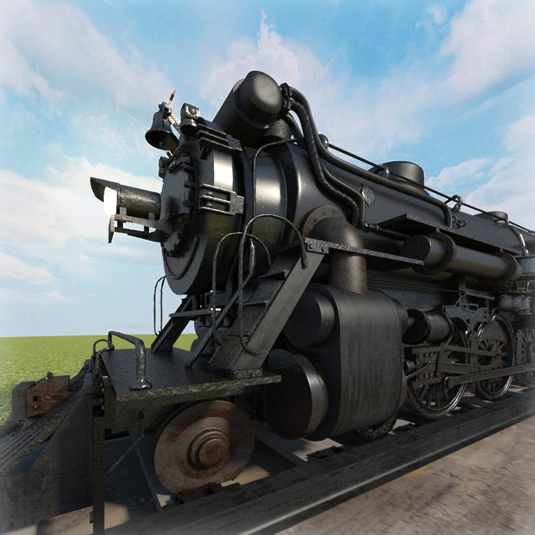 Train Steam Engine 3d Max