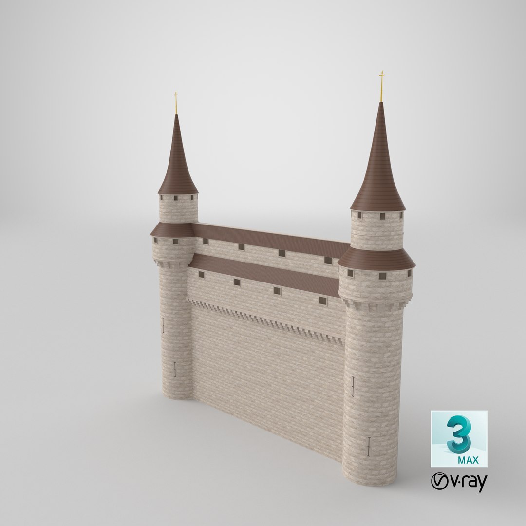 Castle wall 3D model - TurboSquid 1462478