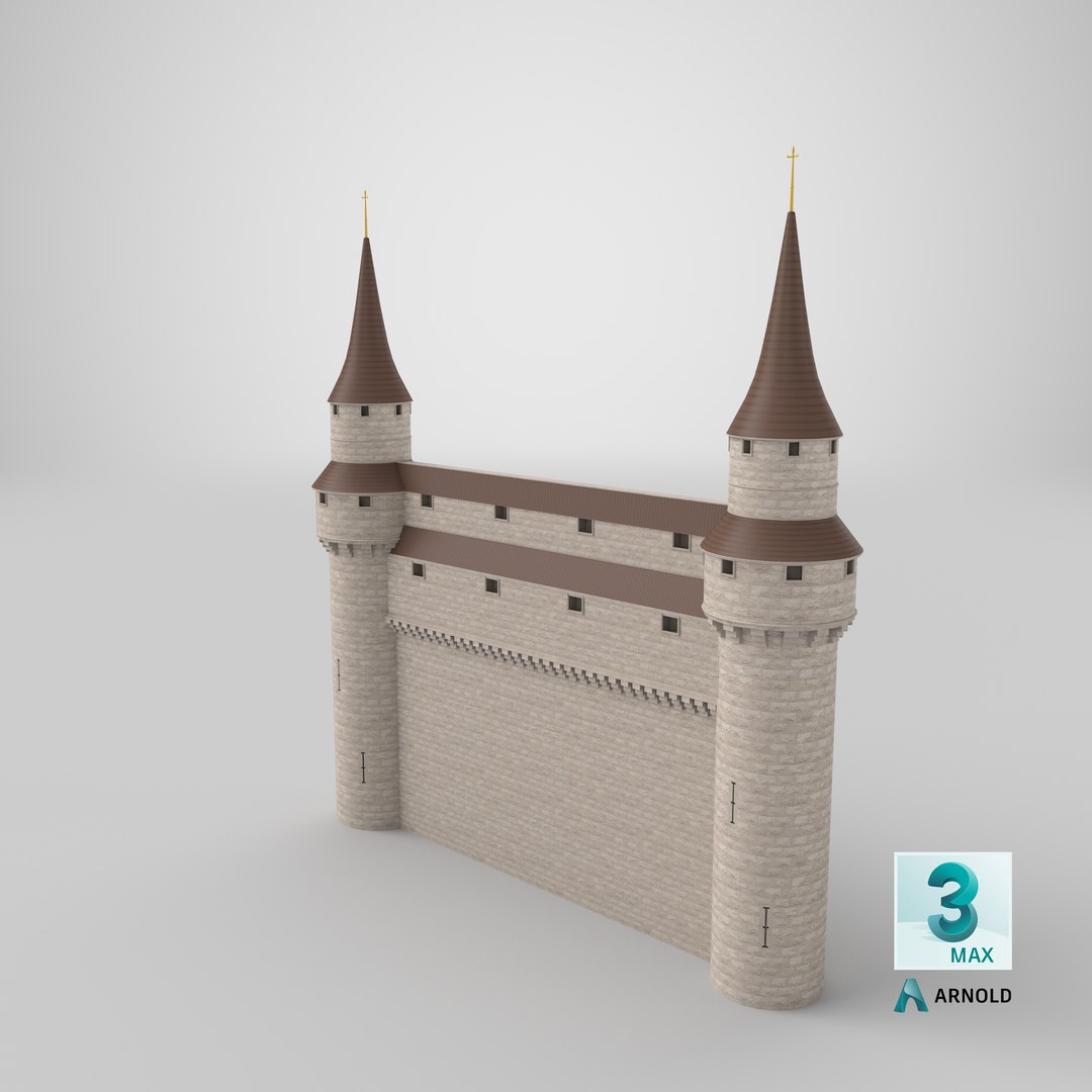 Castle Wall 3D Model - TurboSquid 1462478