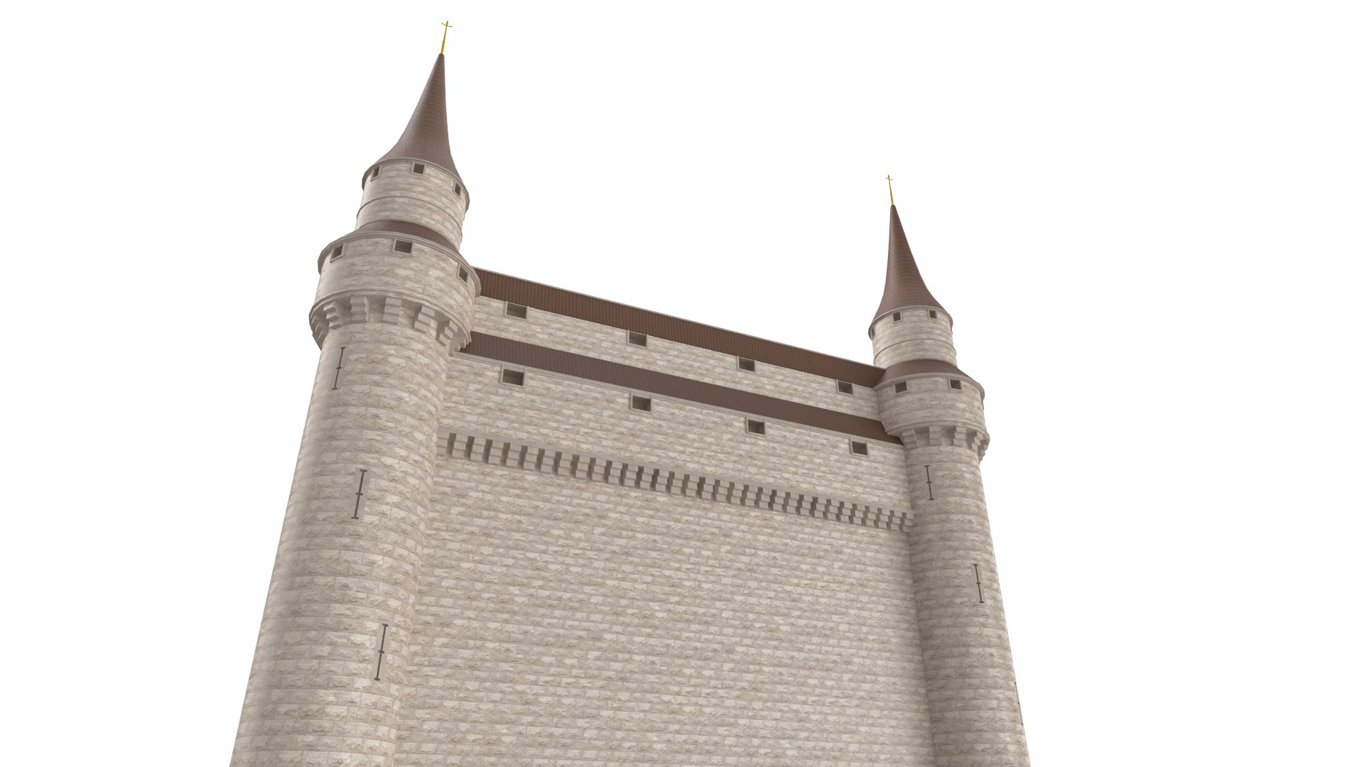 Castle Wall 3D Model - TurboSquid 1462478