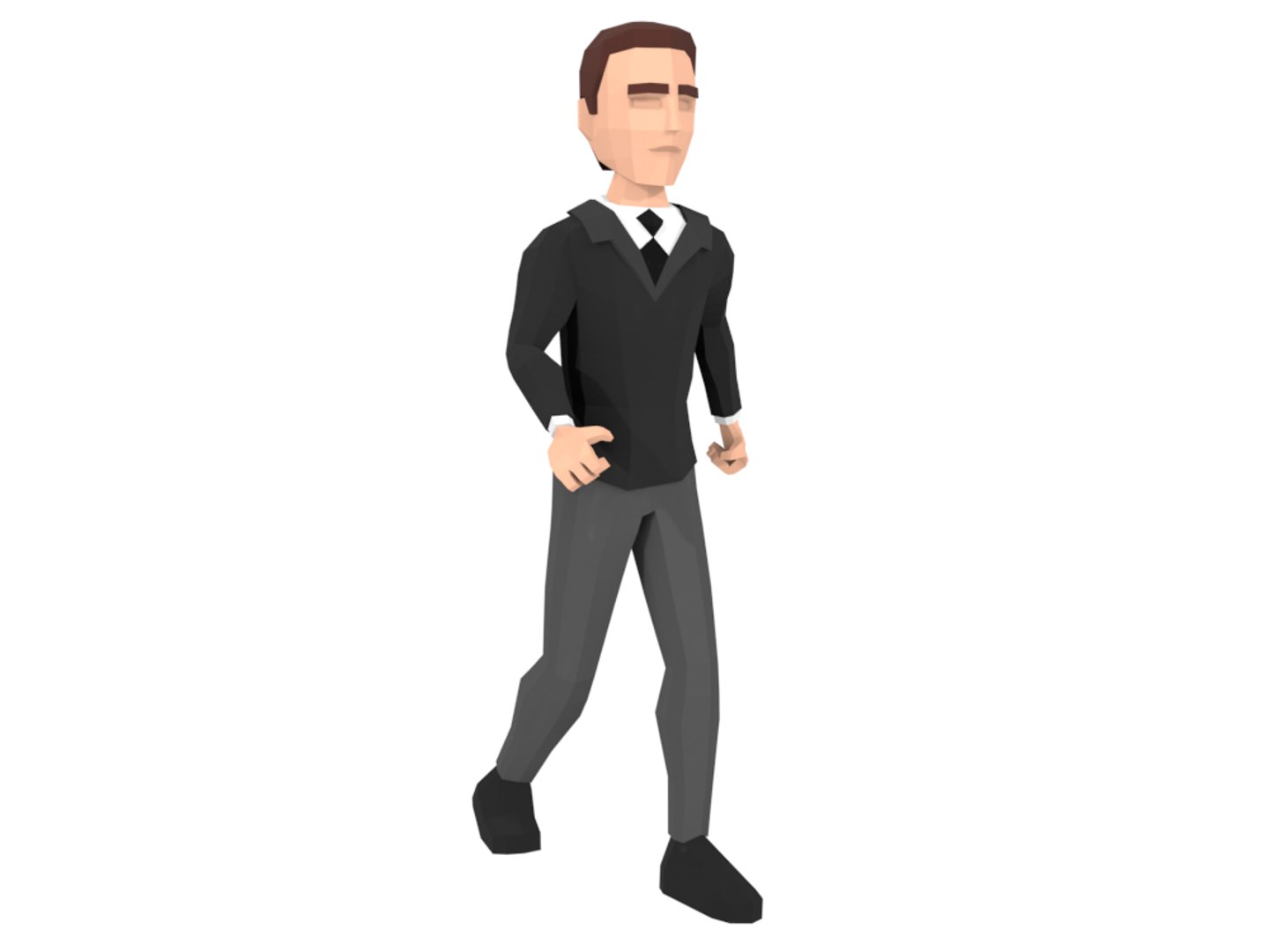 Low-poly Business Man Rigged Model - TurboSquid 1575258
