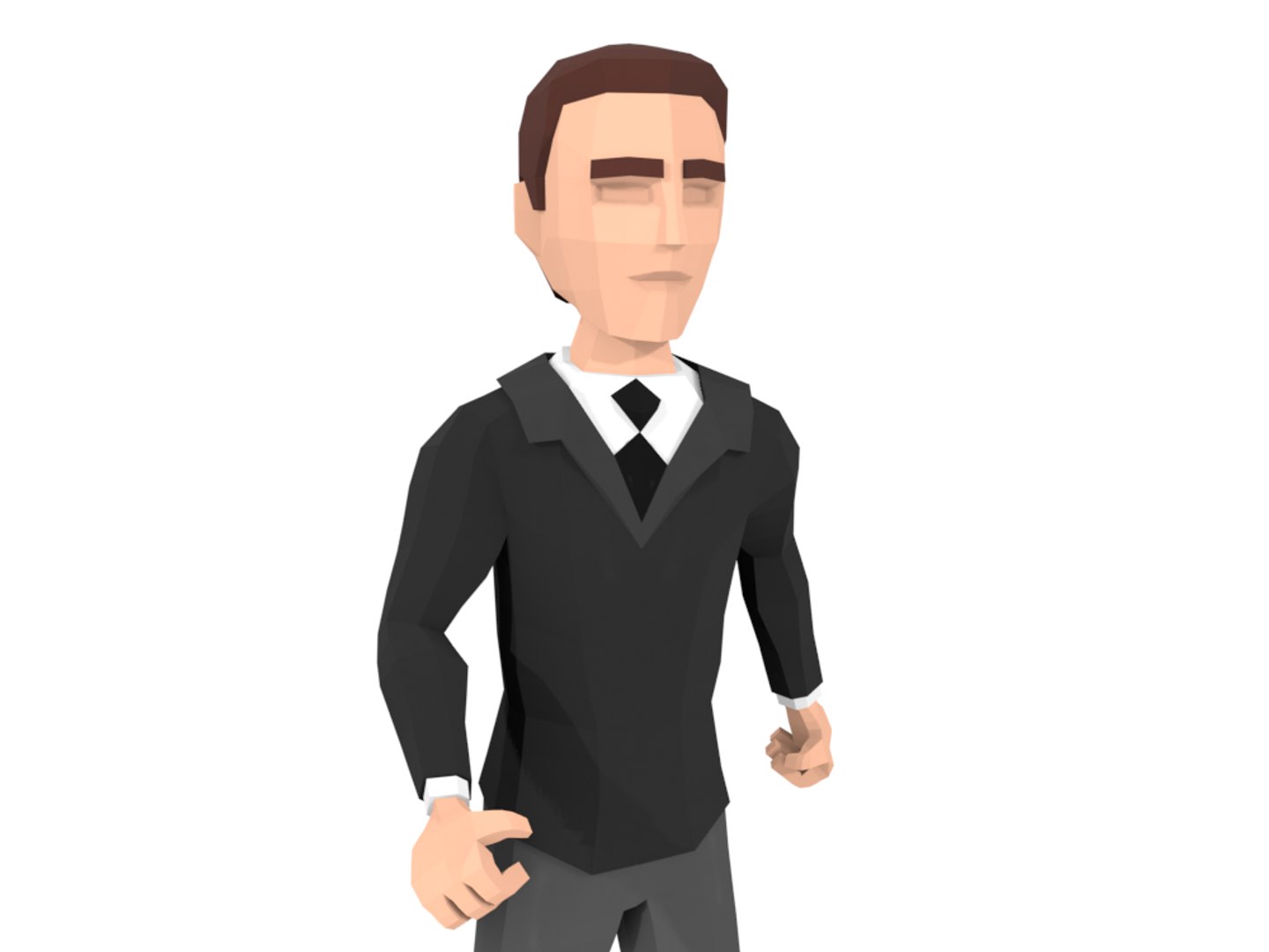 Low-poly Business Man Rigged Model - TurboSquid 1575258