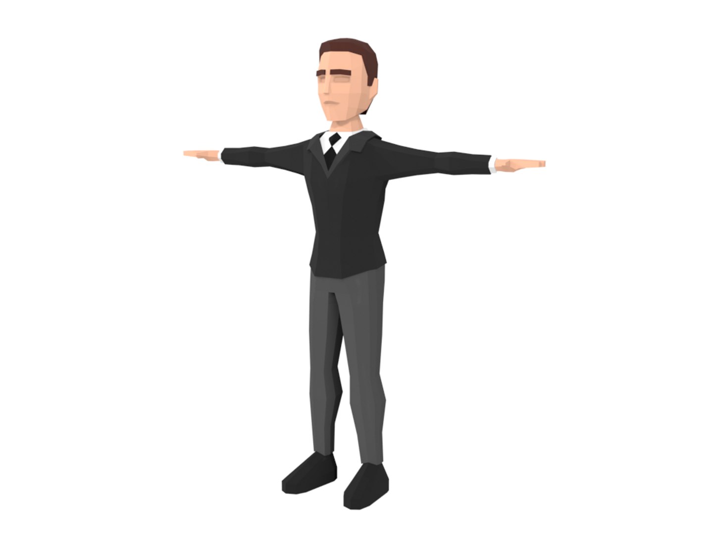 Low-poly Business Man Rigged Model - TurboSquid 1575258