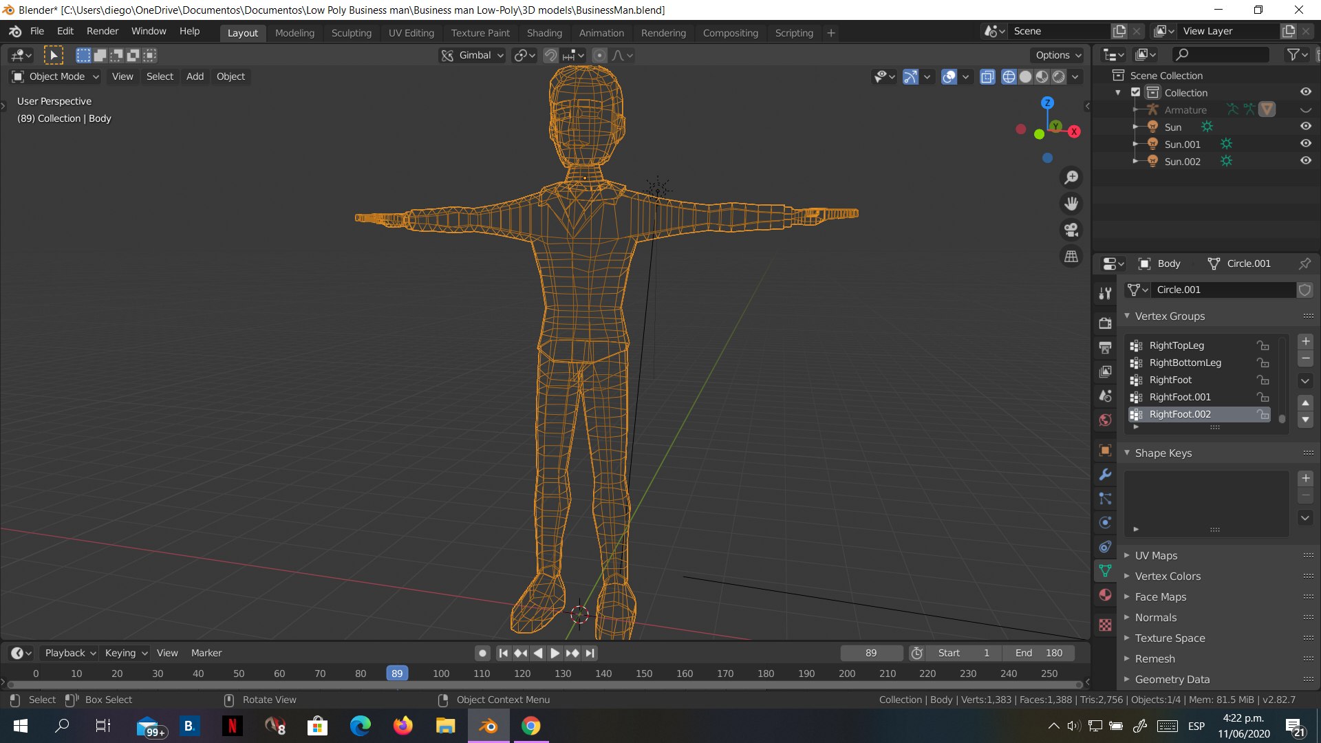Low-poly Business Man Rigged Model - TurboSquid 1575258