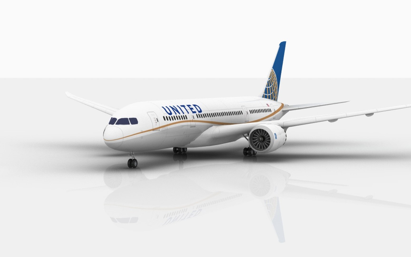 3D Model Boeing 787 Dreamliner United - TurboSquid 1250931